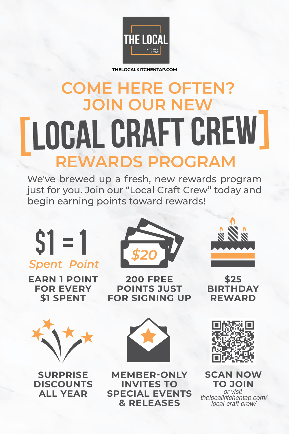 Craft Crew Rewards - The Local Kitchen Tap